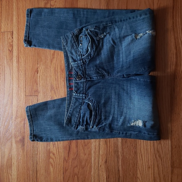 Elle | Jeans | Elle Skinny Boyfriend Distressed Jeans Medium Wash Size ...